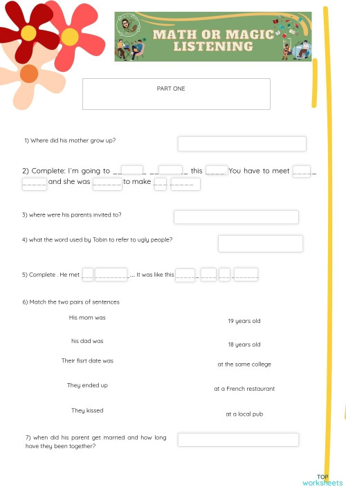 LISTENING PODCAST MATH OR MAGIC. Interactive worksheet | TopWorksheets