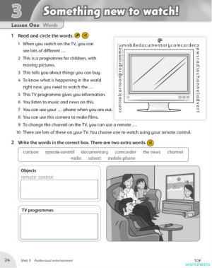Unit 3 - Lesson 1. Interactive worksheet | TopWorksheets