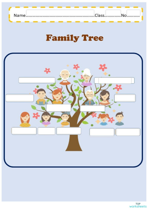 Family Tree P.4. Interactive worksheet | TopWorksheets