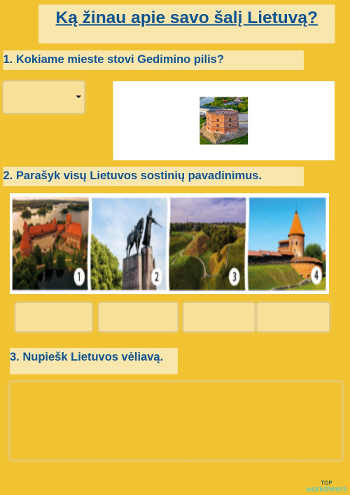 Interactive worksheets and online exercises in lithuanian | TopWorksheets