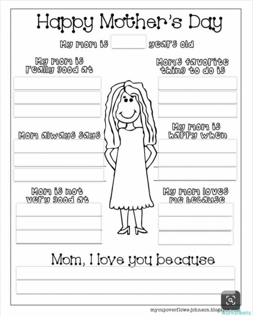 Happy Mother's Day. Interactive worksheet | TopWorksheets
