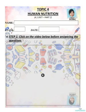 Fats and Protein (Diet-Part 2). Interactive worksheet | TopWorksheets