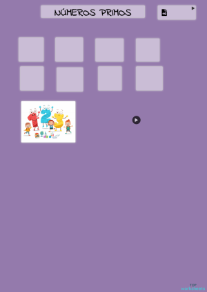 NÚMEROS PRIMOS. Ficha interactiva | TopWorksheets