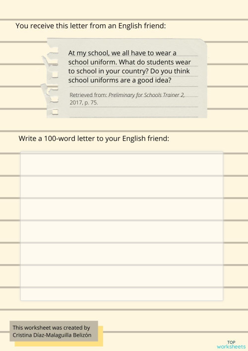 Fashion writing. Interactive worksheet | TopWorksheets