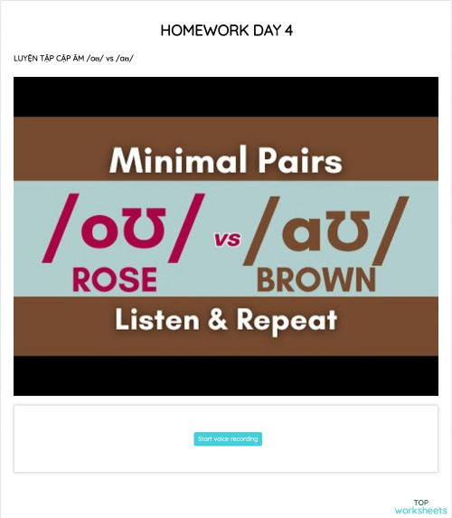 HOMEWORK DAY 4. Interactive worksheet | TopWorksheets