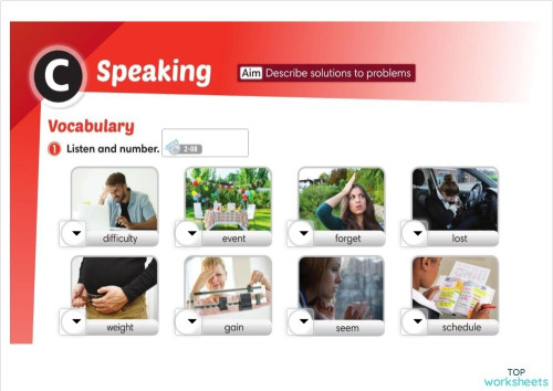 Vocabulary Unit2 c-d. Interactive worksheet | TopWorksheets