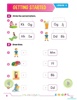 Getting Started - Lesson 3. Interactive worksheet | TopWorksheets