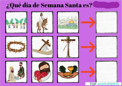 Semana santa. Ficha interactiva | TopWorksheets