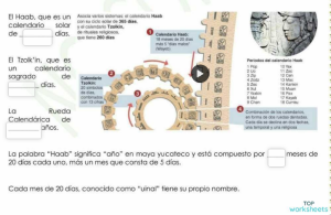 CALENDARIO MAYA. Ficha interactiva | TopWorksheets
