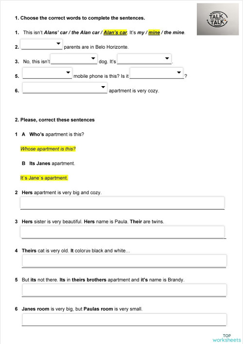ACTIVITY PRONOUNS NO.1 K3. Interactive worksheet | TopWorksheets