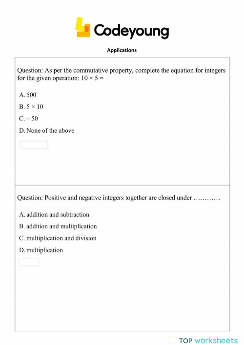 Properties of Integer Addition and Subtraction Advanced. Interactive ... Properties of Integer Addition and Subtraction Advanced. Interactive ...
