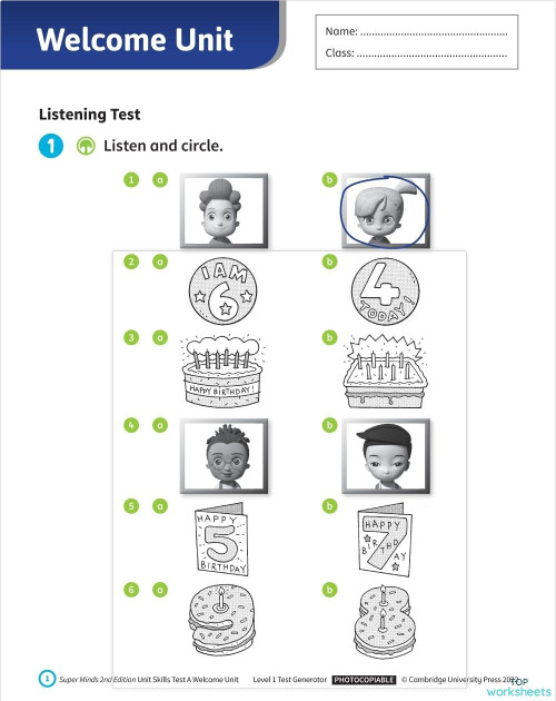 SM1 - Unit 0 - Test. Interactive worksheet | TopWorksheets
