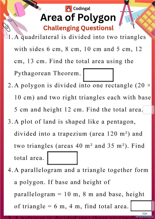 M_G07M15L54_WE02_Area of Polygons. Interactive worksheet | TopWorksheets