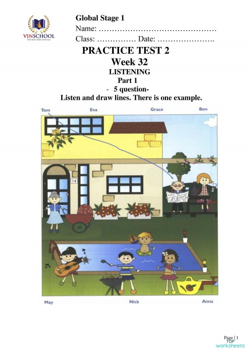 S1_Practice Test 2_P3_4. Interactive worksheet | TopWorksheets