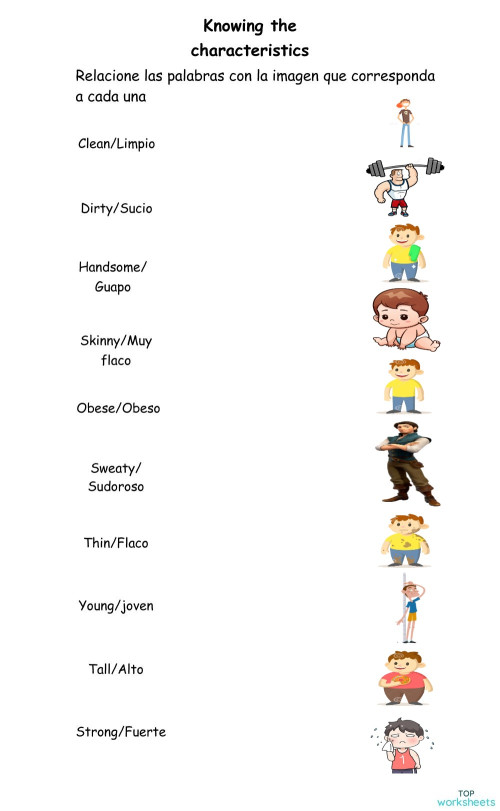 Knowing the Characteristics. Interactive worksheet | TopWorksheets