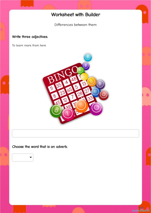 Worksheet with Builder. Interactive worksheet | TopWorksheets