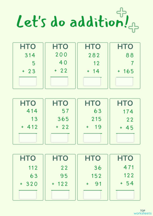 Math: interactive worksheets and online exercises | TopWorksheets