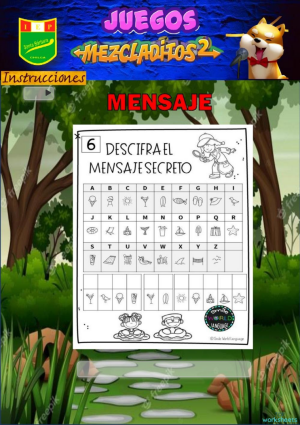 MENSAJE SECRETO. Ficha interactiva | TopWorksheets