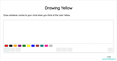 Drawing Yellow. Interactive worksheet | TopWorksheets