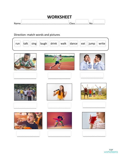what is he doing?. Interactive worksheet | TopWorksheets