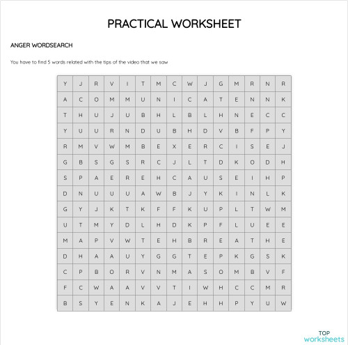 PRACTICAL WORKSHEET. Interactive worksheet | TopWorksheets