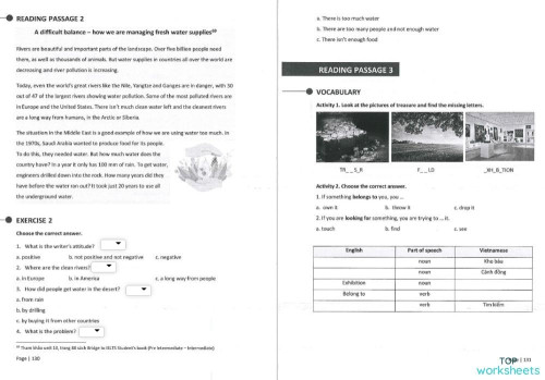 - READING PRACTICE 3 - EXERCISE 2. Interactive worksheet | TopWorksheets