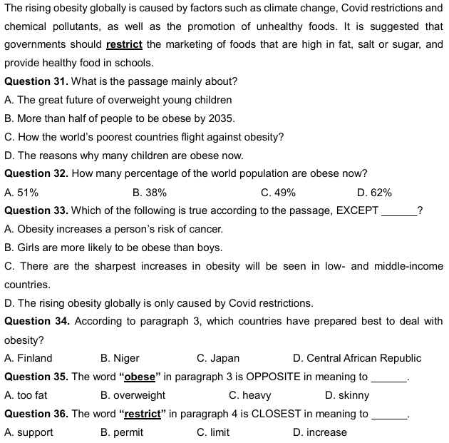 READING MULTIPLE CHOICE 09. Interactive worksheet | TopWorksheets