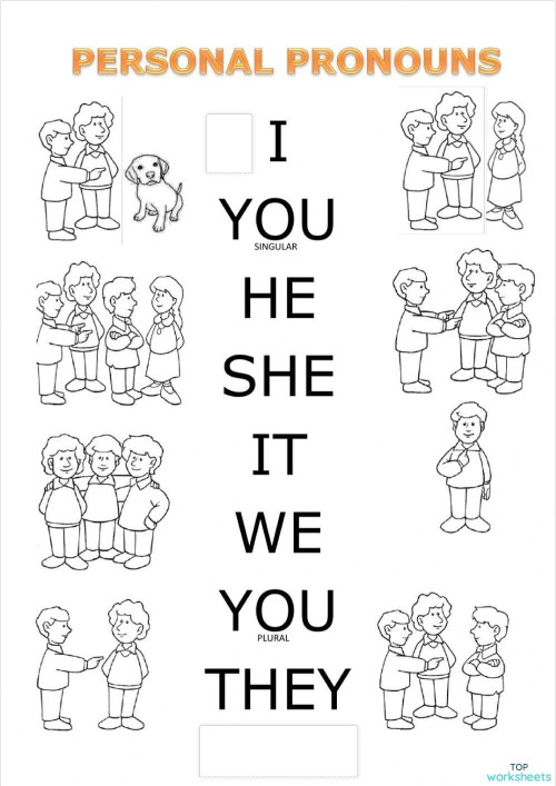 Pronouns and prepositions. Interactive worksheet | TopWorksheets