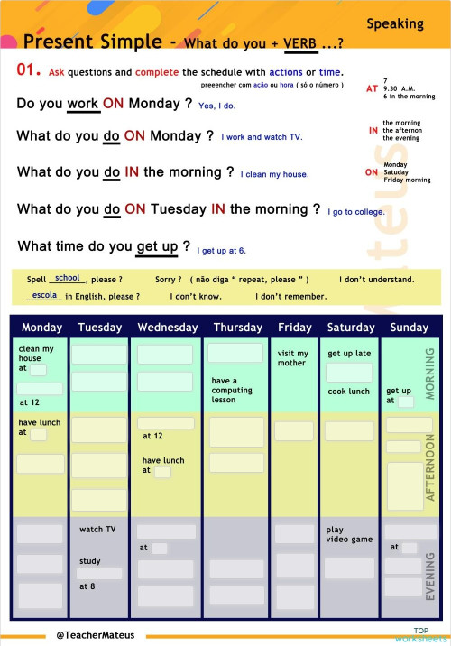 Multitasking. Interactive worksheet | TopWorksheets