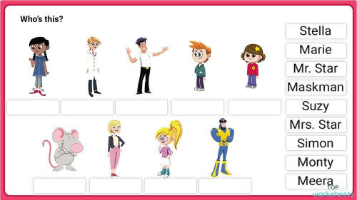 Listening personal information. Interactive worksheet | TopWorksheets