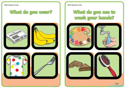 What question cards -2. Interactive worksheet | TopWorksheets