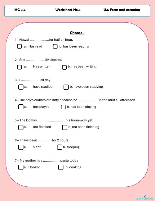 Interactive worksheets and online exercises in english | TopWorksheets