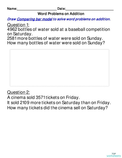 Mixed-Up Addition and Subtraction Word Problems. Interactive worksheet ...