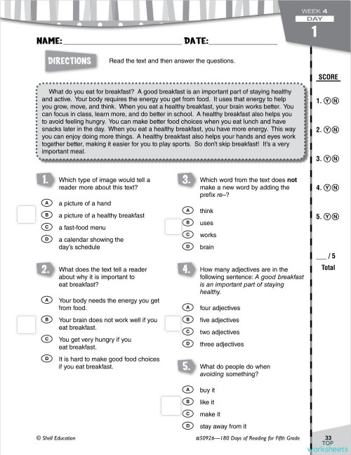 Reading exercise 3. Interactive worksheet | TopWorksheets