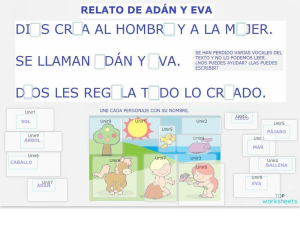 La historia de Adán y Eva. Ficha interactiva | TopWorksheets