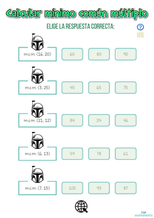 Múltiplos y divisores: fichas interactivas y ejercicios online ...
