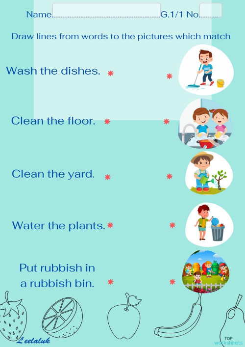 Worksheet Health 1 ใบงานเชิงโต้ตอบ | TopWorksheets