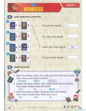 Theme 1: Numbers - Lesson 5. Interactive worksheet | TopWorksheets