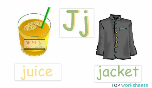 Picture Alphabet J-R. Interactive worksheet | TopWorksheets