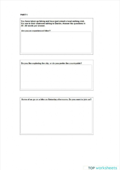 Aptis advanced writing 7. Interactive worksheet | TopWorksheets