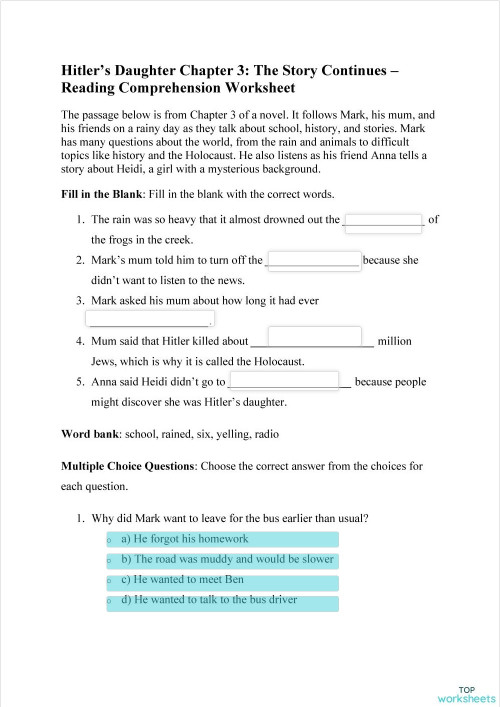 School objects (1º). Interactive worksheet | TopWorksheets