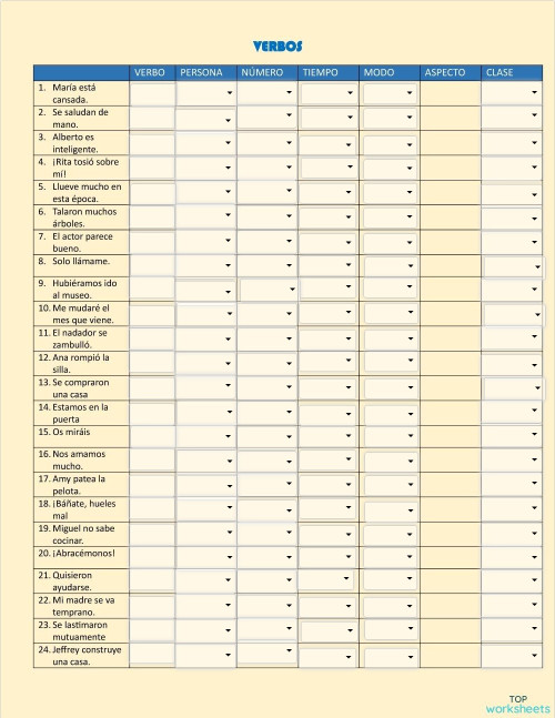Objeto Directo e Indirecto (frases y preguntas). Ficha interactiva | TopWorksheets