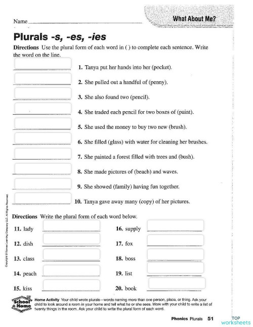 What About Me? Packet Pgs. 51-54. Interactive worksheet | TopWorksheets