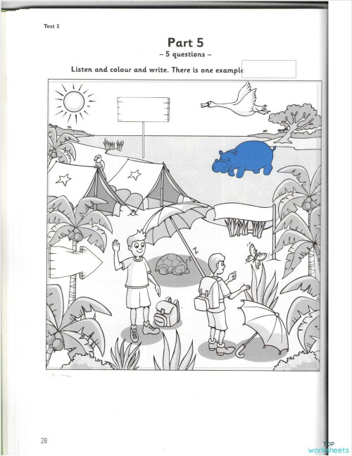 LISTENING HOMEWORK. Interactive worksheet | TopWorksheets