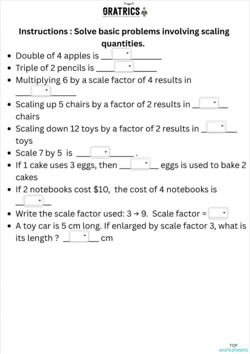 Grade 6 153. Interactive worksheet | TopWorksheets