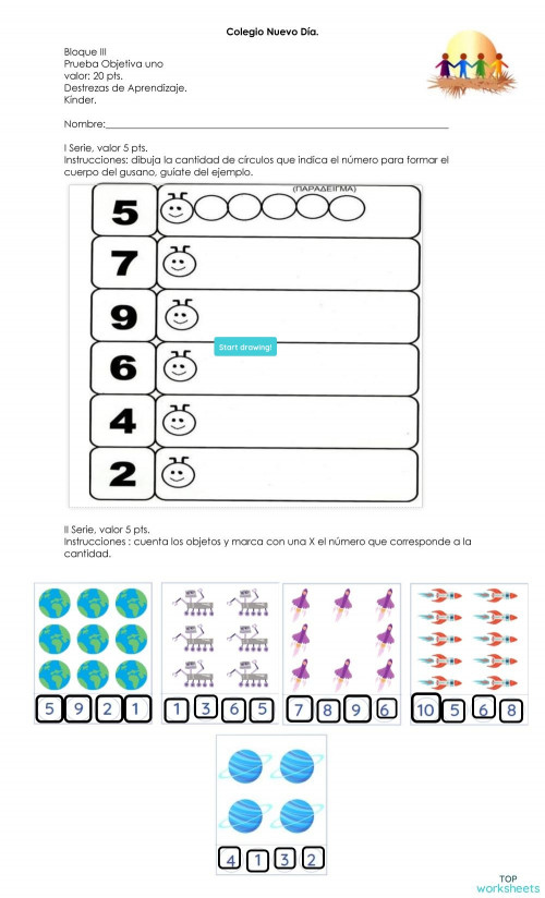 Prueba objetiva de Destrezas de Aprendizaje bloque 3. Ficha interactiva ...