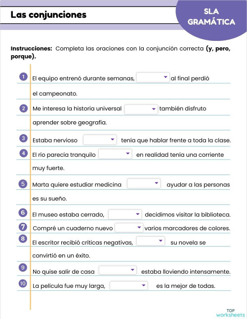 Objeto Directo e Indirecto (frases y preguntas). Ficha interactiva | TopWorksheets