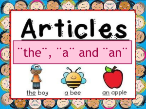 Articles #1 a-an-the. Interactive worksheet | TopWorksheets