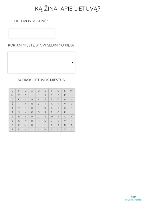 Atimtis: interactive worksheets and online exercises | TopWorksheets