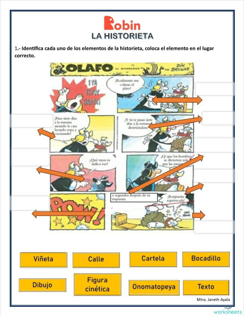 La historieta. Ficha interactiva | TopWorksheets